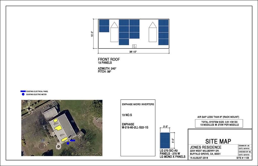 Solar Permit Drawing | Solar PV Design Services - Pentadesk